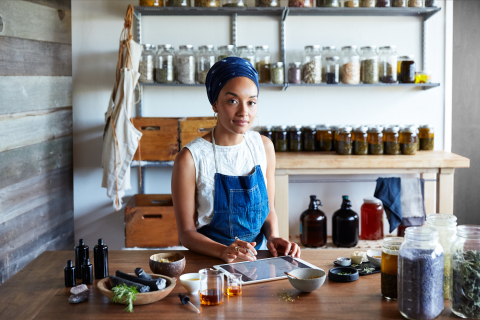 City Life Org - Millennial African American Woman Maker In Her Studio